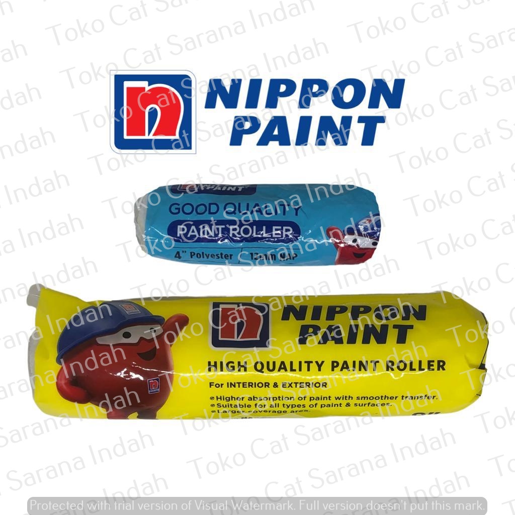 Jual BULU ROLL BUSA ROLL REFILL ROLL CAT MERK NIPPON PAINT kuas roll ...