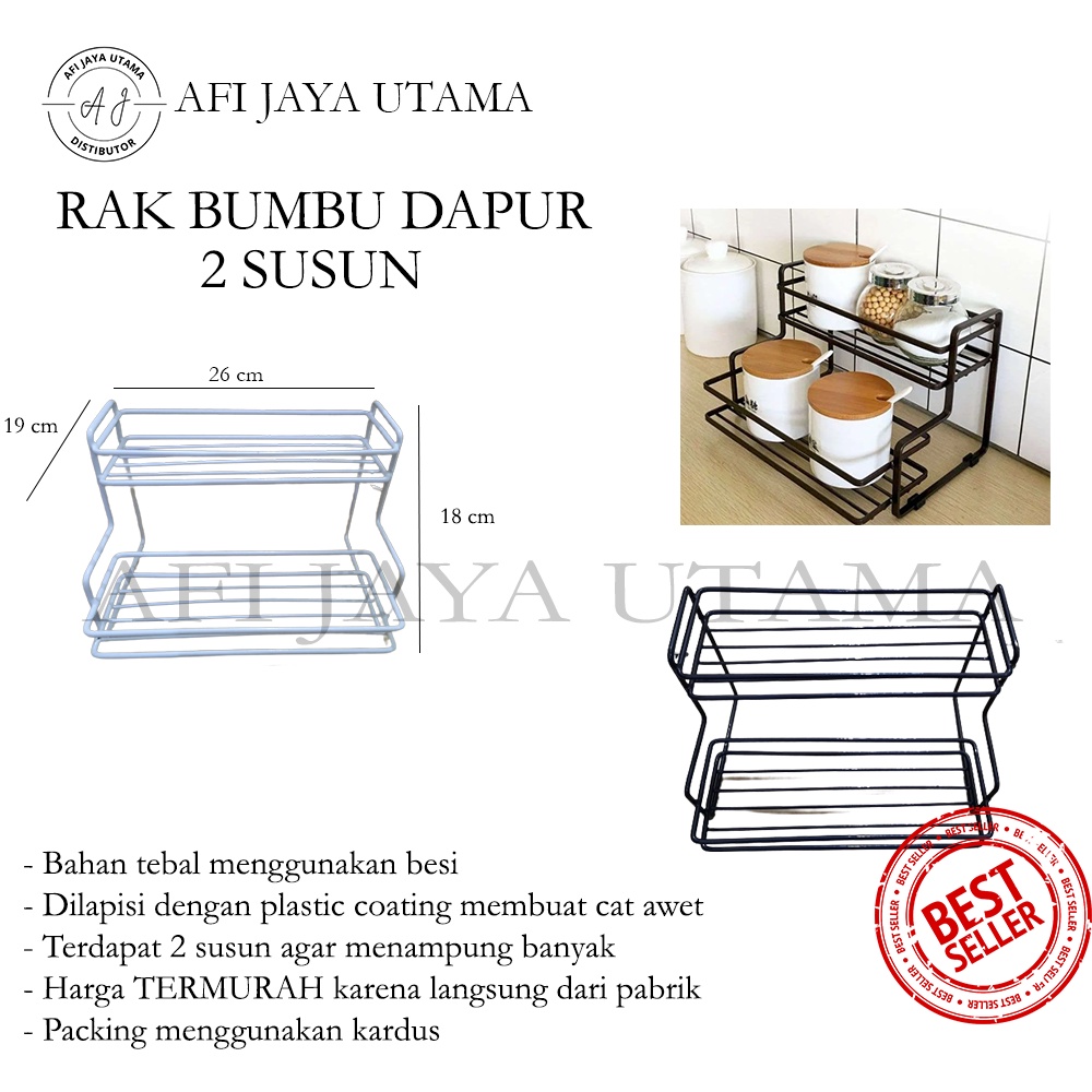 Jual RAK DAPUR BESI RAK TEMPAT BUMBU GULA GARAM SAOS KECAP SERBAGUNA ...