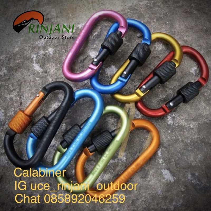 Jual Gantungan Carabiner Aluminium Quickdraw Karabiner 10 Warna Lengkap ...