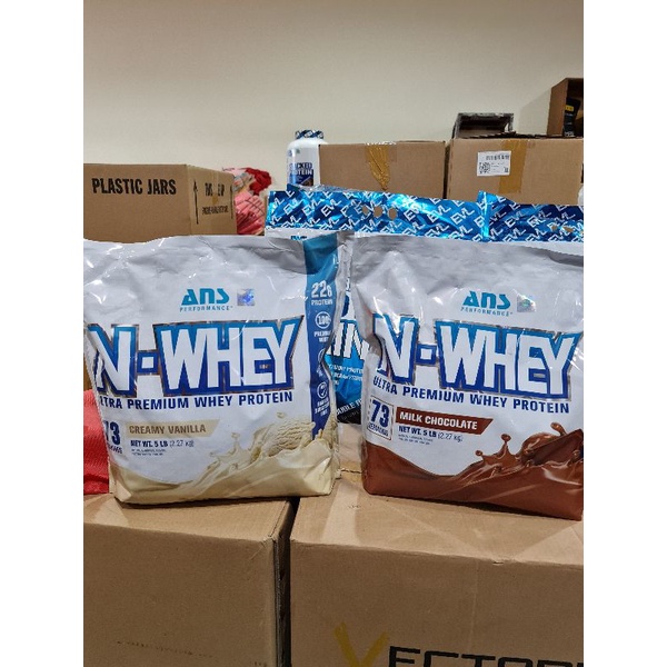 Jual ANS N Whey 5lbs nwhey whey protein gold standard susu gym fitness ...