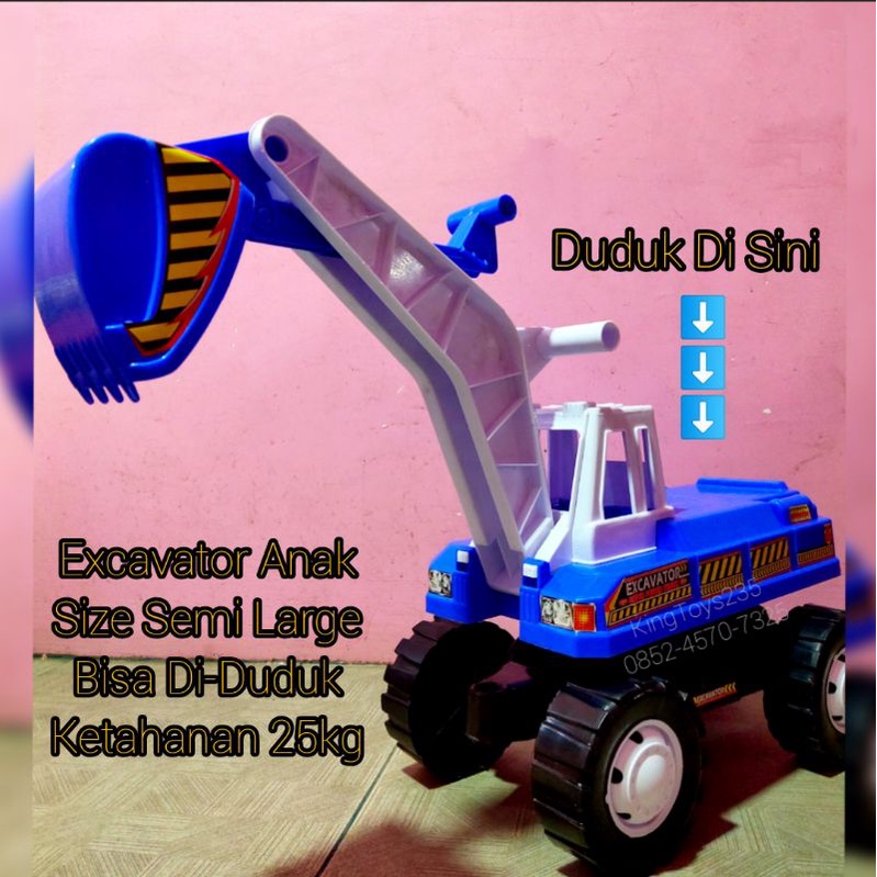 Jual Mainan Anak Mobil Excavator Exa Exavator Exca Besar Bisa di Naik ...