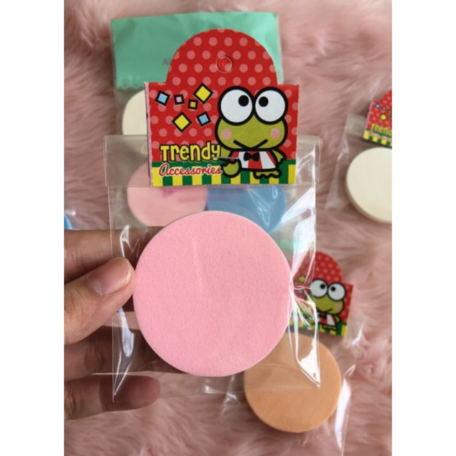 Jual Sponge bedak bulat POLOS / sponge bedak foundation / spon makeup ...
