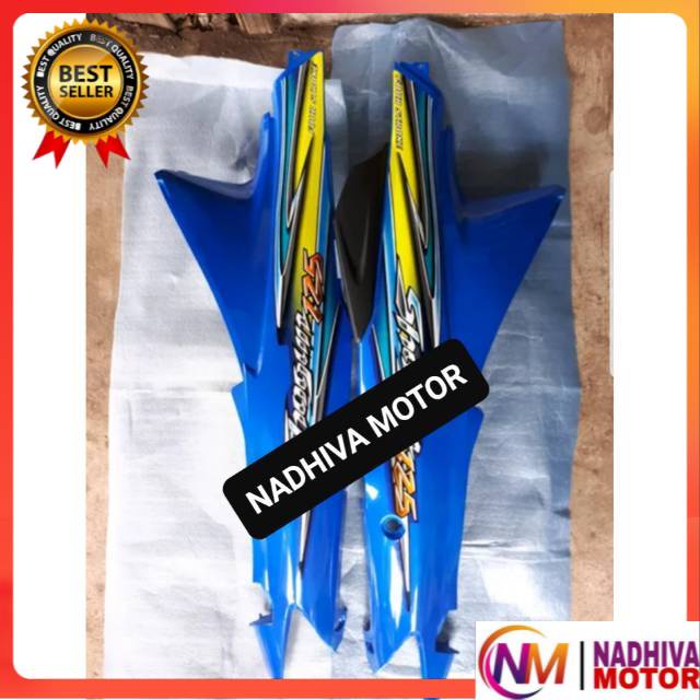 Jual Cover body belakang suzuki shogun 125 biru | Shopee Indonesia