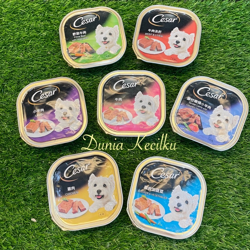 Jual Cesar Dog Food All Variant Makanan Basah Untuk Anjing 100gr ...