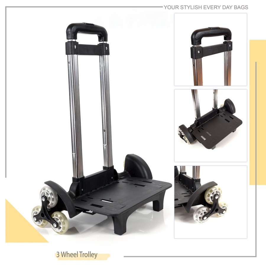 Jual PROMO Trolley Spinner Roda 3 Platform Lebar Troli Trolly Lipat ...