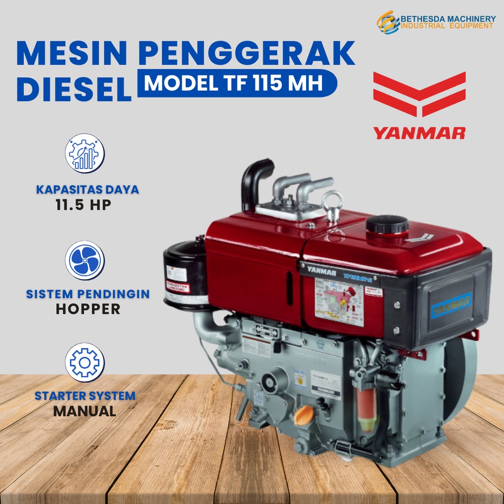 Jual Mesin Penggerak / Diesel Engine 11.5Hp / 11.5 Pk YANMAR TF 115 H-di | Shopee Indonesia