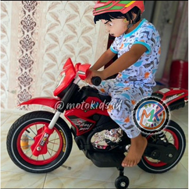 Jual Motor Aki Anak Trail Ban Karet MOTOKIDS FB 6186 Mini Trail ...