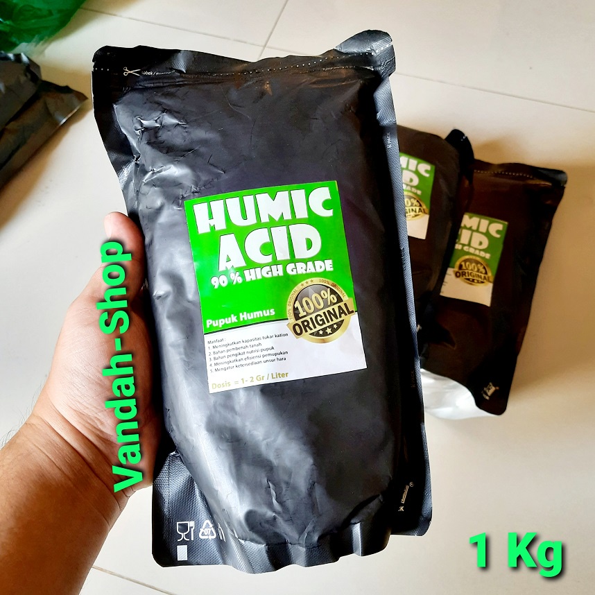 Jual Humic Acid High Grade Pupuk Asam Humat 90 Persen 1 Kg | Shopee ...