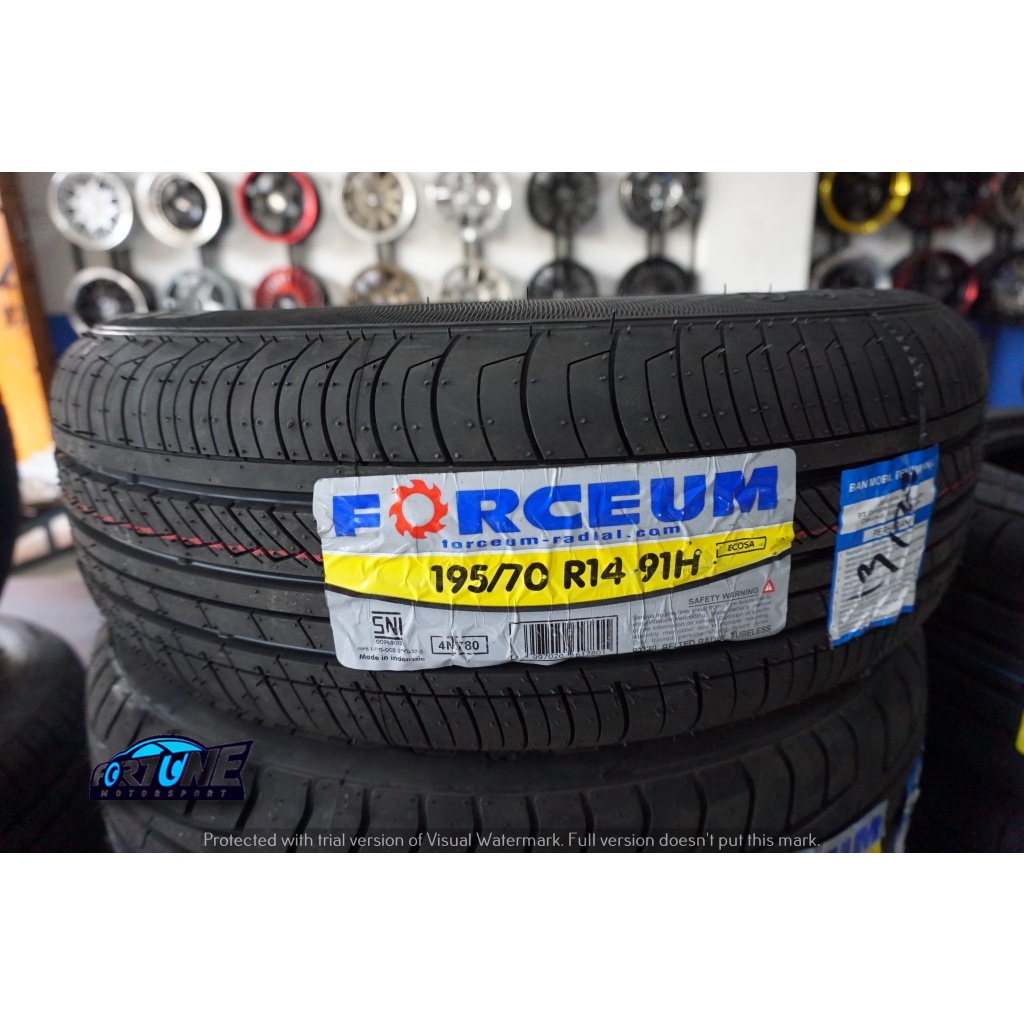 Jual STANDAR BAN MOBIL UKURAN 195/70 R14 FORCEUM ECOSA 195 70 RING 14 | Shopee Indonesia