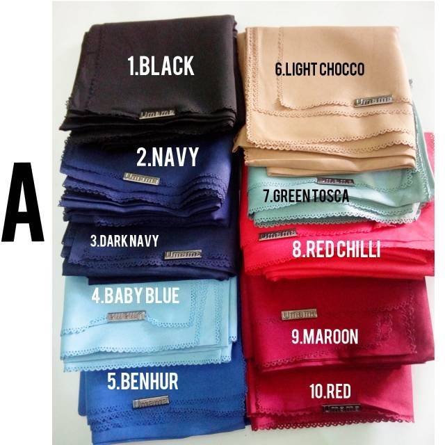 Jual VOAL MIRACLE PLAIN UMAMA HIJAB KERUDUNG SEGI EMPAT POLOS LASER CUT ...