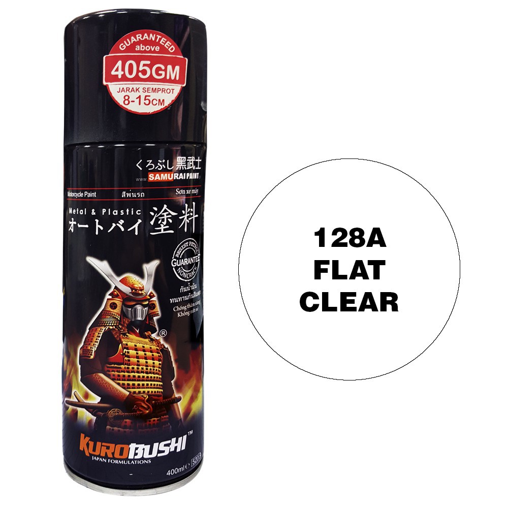Jual SAMURAI PAINT 128A FLAT CLEAR/ CLEAR DOFF, CAT SEMPROT PYLOX CLEAR ...