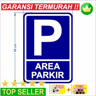 Jual Terlaris Rambu Area Parkir 35cm x 50cm Rambu Parkir Plat Alumunium ...