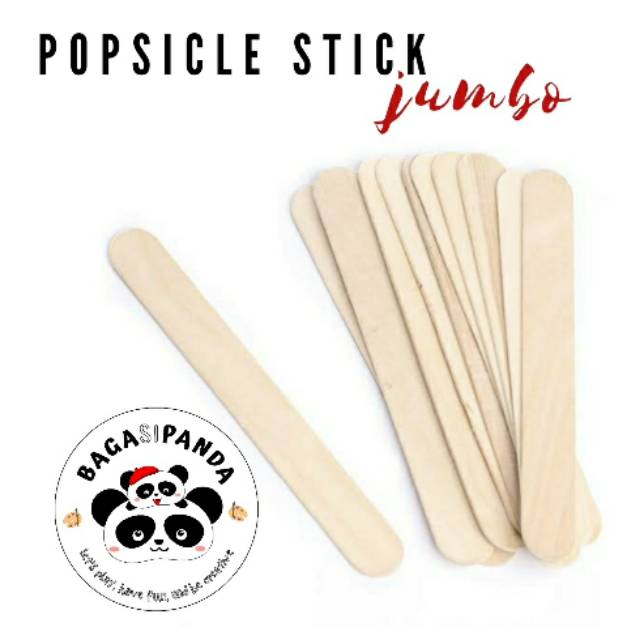 Jual Jumbo Popsicle Stick / Stik kayu / Stik es krim besar Indonesia ...