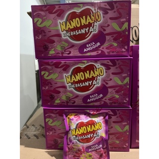Jual Permen Nano Nano Rasa Anggur Kemasan 1 box isi 30 bungkus ...