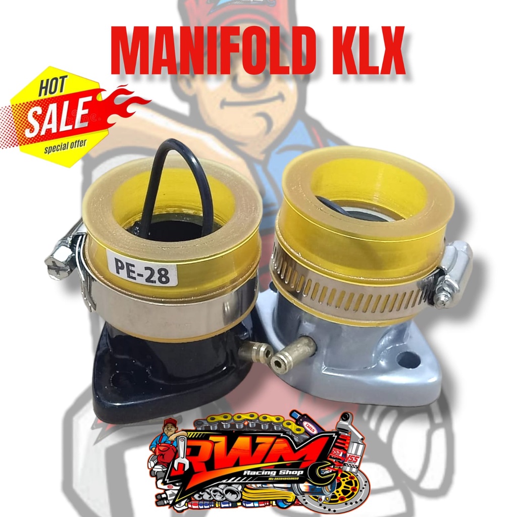 Jual Manipol KLX Manifold klx Intake manipol Karet Manifold Insulator ...
