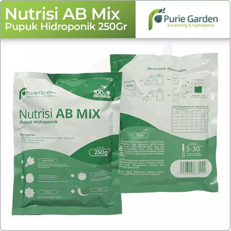 Jual Nutrisi AB Mix Hidroponik 250gr | Shopee Indonesia