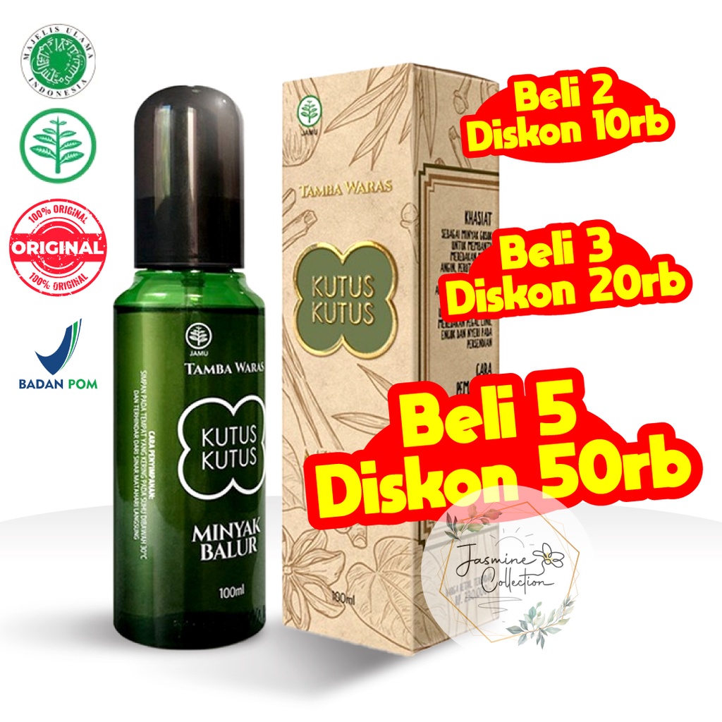 Jual Minyak Kutus Kutus 100ml Minyak Balur Tamba Waras Original