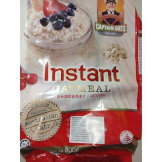 Jual captain oats instant oatmeal 800gr kemasan merah | Shopee Indonesia
