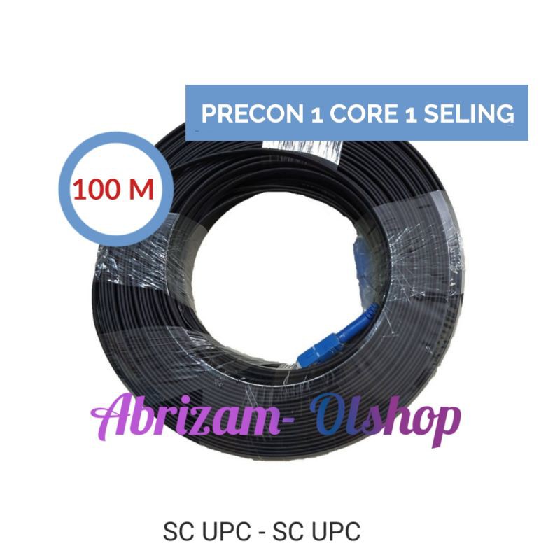 Jual Kabel Fiber Optik Precon 100 Meter 1 core 1 seling SC UPC - UPC | Shopee Indonesia