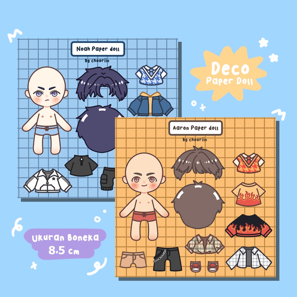 Jual [ Male Deco Paper Doll ] Mainan Jadul Bongkar Pasang BP - Boneka ...