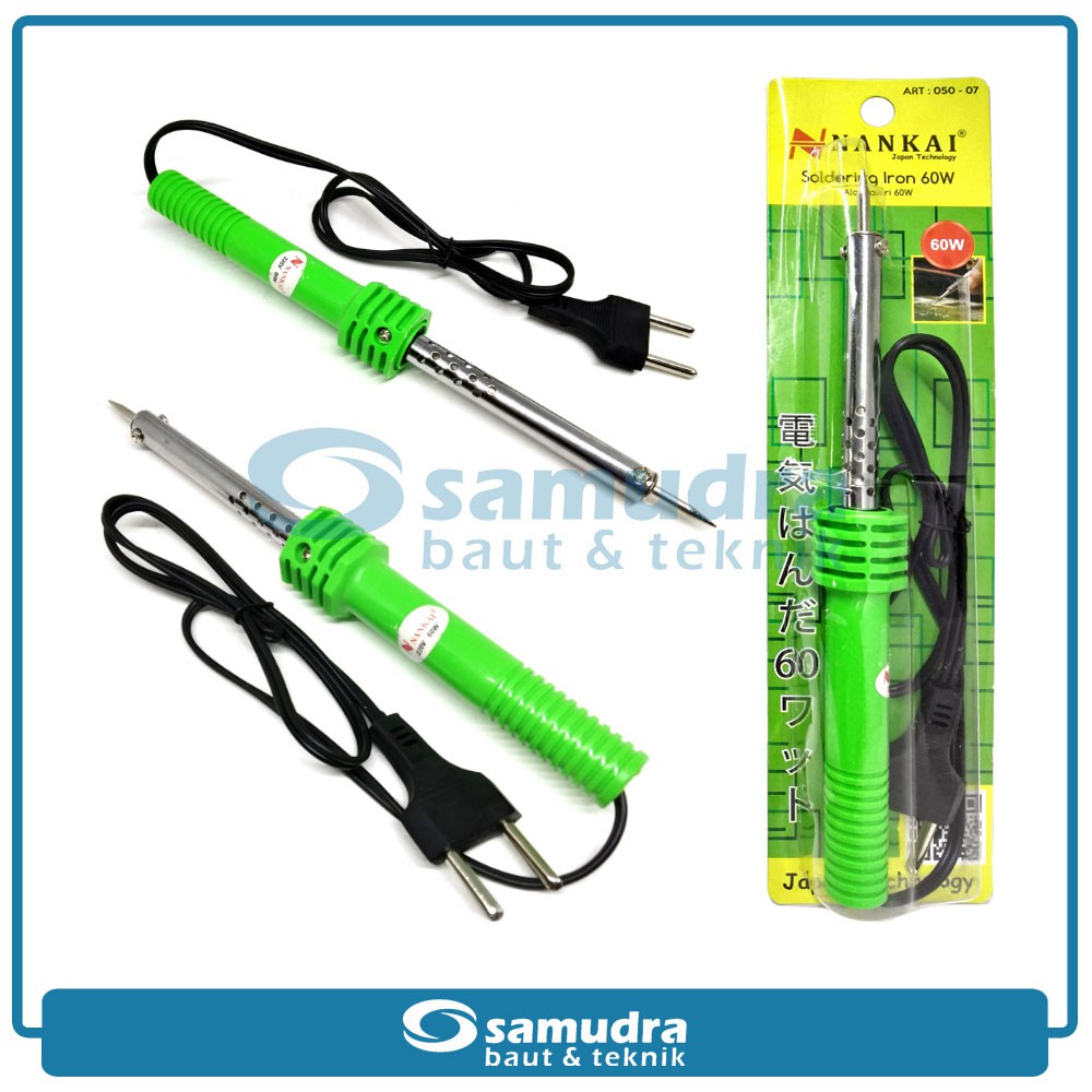 Jual NANKAI 050-07 Solder Listrik 60 Watt Soldering Iron Alat Patri Timah | Shopee Indonesia