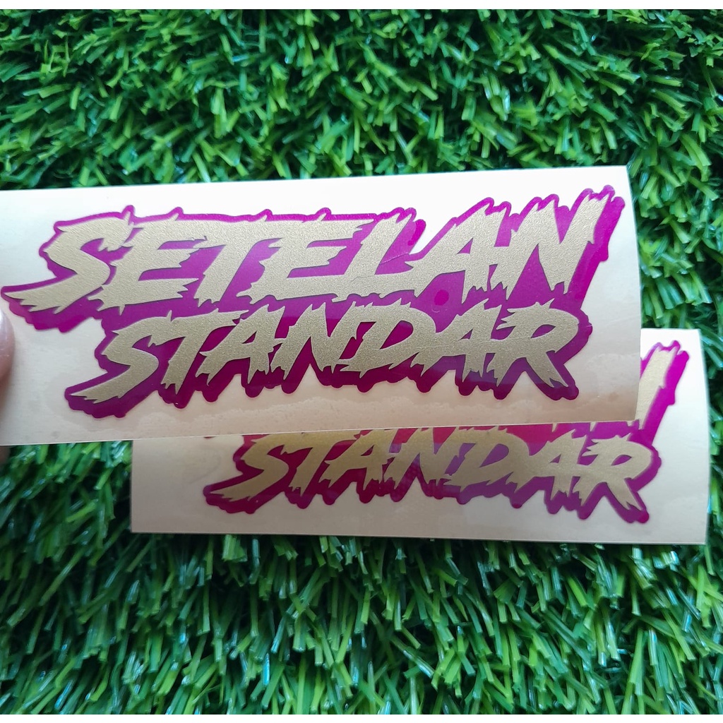 Jual Stiker SETELAN STANDAR sticker cutting viral | Shopee Indonesia
