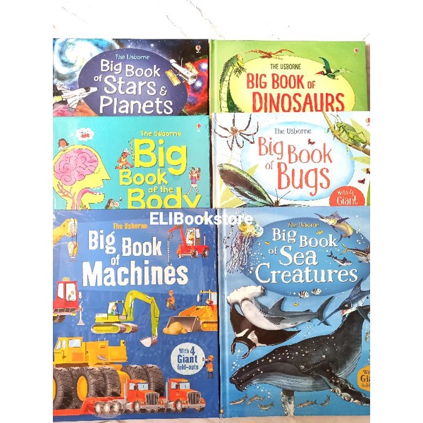 Jual Usborne Original Big Book of Bugs/ Body/ Machines/ Sea Creatures ...