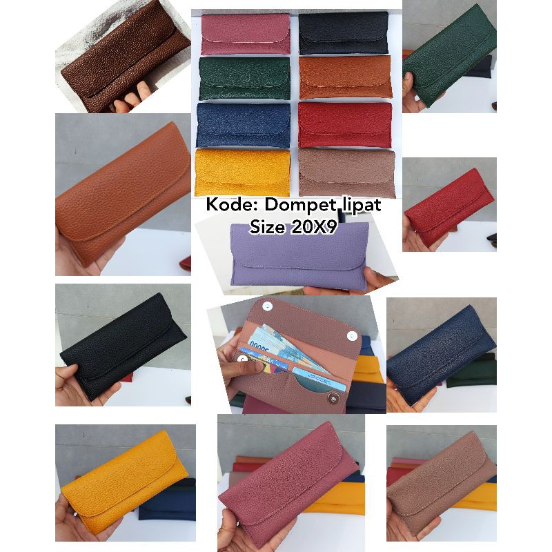 Jual Dompet Papirut Lipat / Bonnie Wallet / Dompet Kulit Jeruk tebal ...