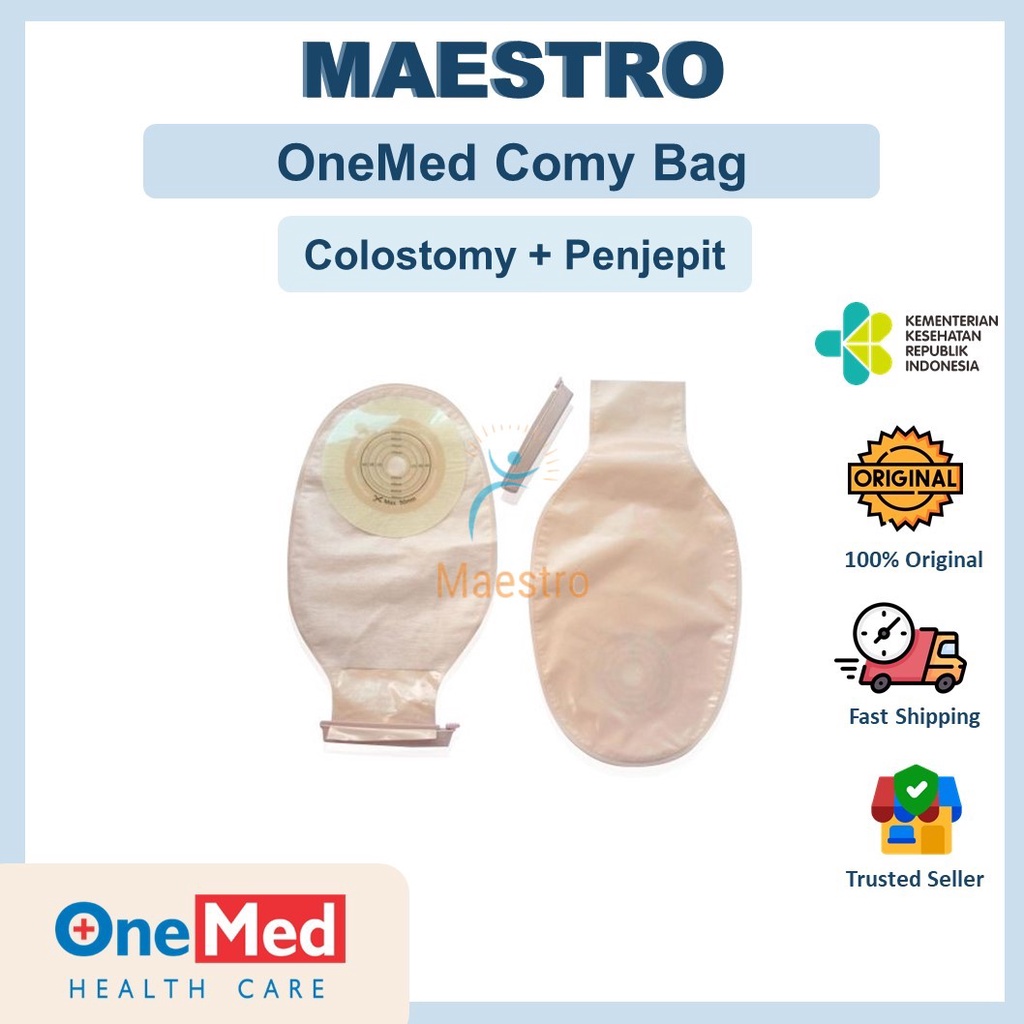 Jual OneMed Comy Bag Colostomy Bag Kantong Kolostomi Ostomy Stoma ...
