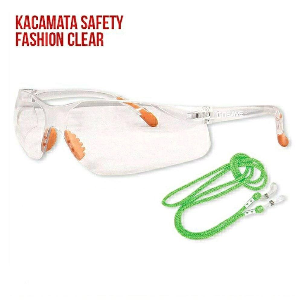 Jual Kacamata Safety Glasses Fashion Bening Clear GOSAVE Motor Las ...