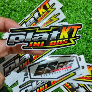 Jual sticker plat kt ini bos / plat kt | Shopee Indonesia