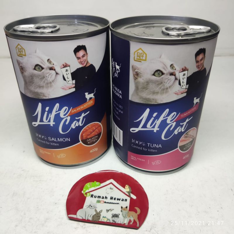 Jual Life Cat Kitten 400gr Kaleng 400 gram Makanan Anak Kucing Basah ...
