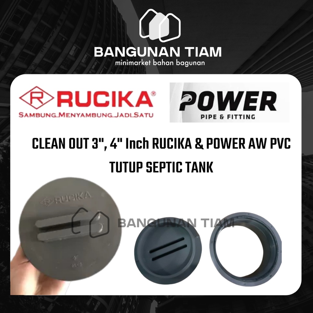 Jual TUTUP SEPTIC TANK 3" DAN 4" Inch RUCIKA & POWER AW ~ CLEAN OUT ...