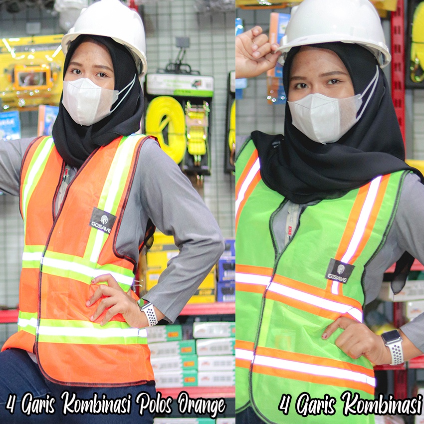 Jual ROMPI SAFETY PROYEK 4 GARIS KOMBINASI | Shopee Indonesia