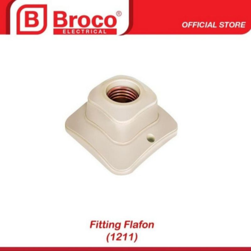 Jual BROCO FITTING TEMPEL PLAFON OVAL SEGI NEW CREAM 1211- HARGA GROSIR ...