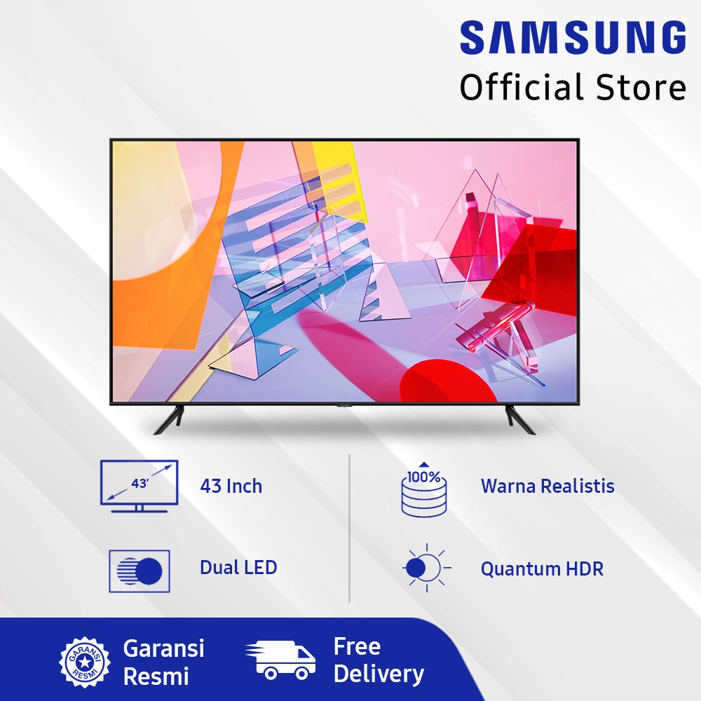 SAMSUNG QLED Q60T 4K Smart TV 43 Inch - QA43Q60TAKXXD (2020) | Shopee ...