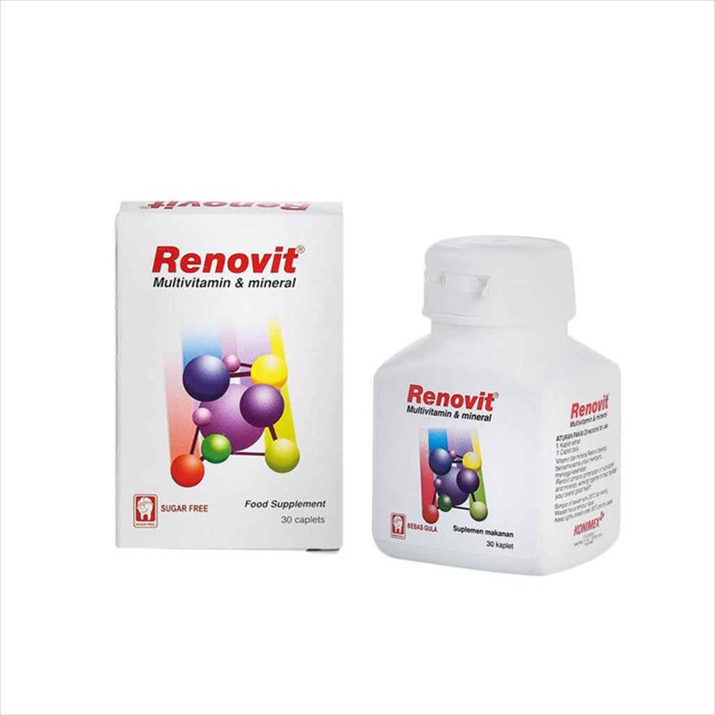 Jual RENOVIT Multivitamin & Mineral 30 Kaplet Indonesia|Shopee Indonesia