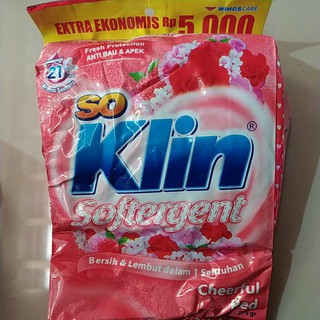 Jual Sabun Detergen Bubuk rinso dsn so klin Kemasan 280g Softergent ...