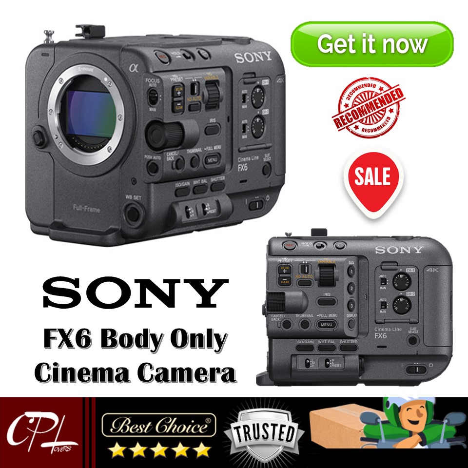 Jual Sony FX6 Body Only Full-Frame Cinema Camera Indonesia|Shopee Indonesia