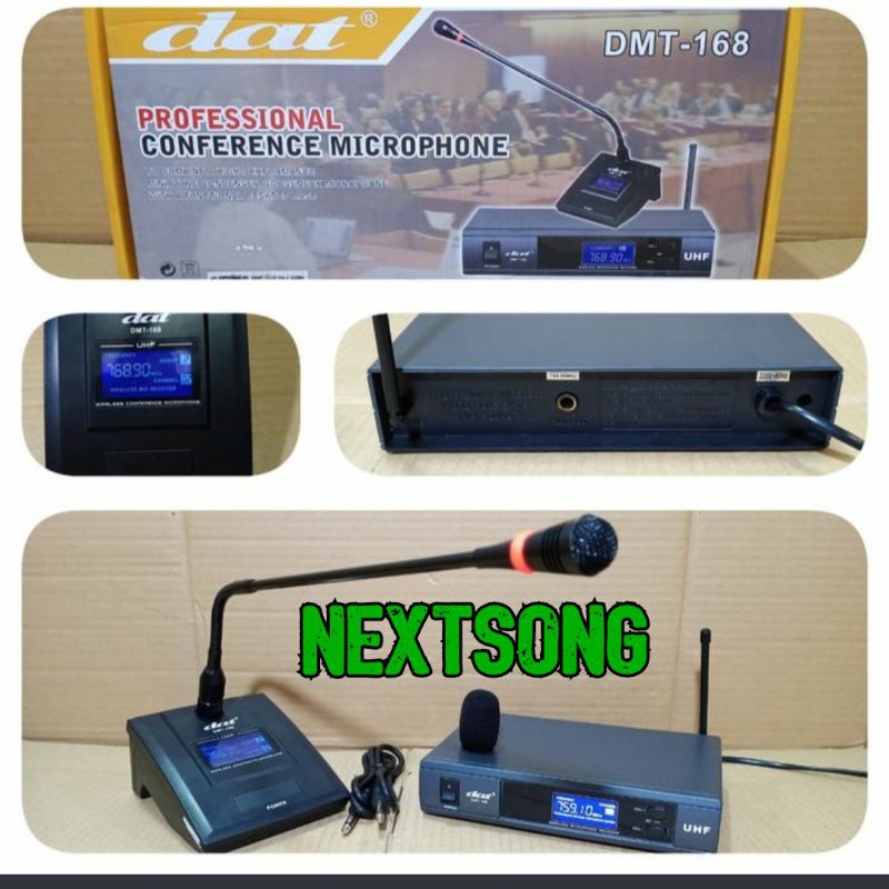 Jual MIC DAT DT168 MICROPHONE PODIUM CONFERENCE DMT DT 168 ORIGINAL ...