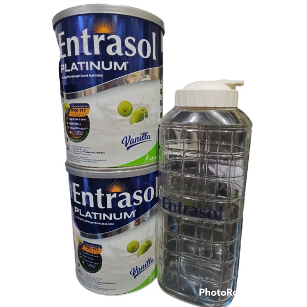 Jual Entrasol Platinum 2 x 800 gr free botol | Shopee Indonesia