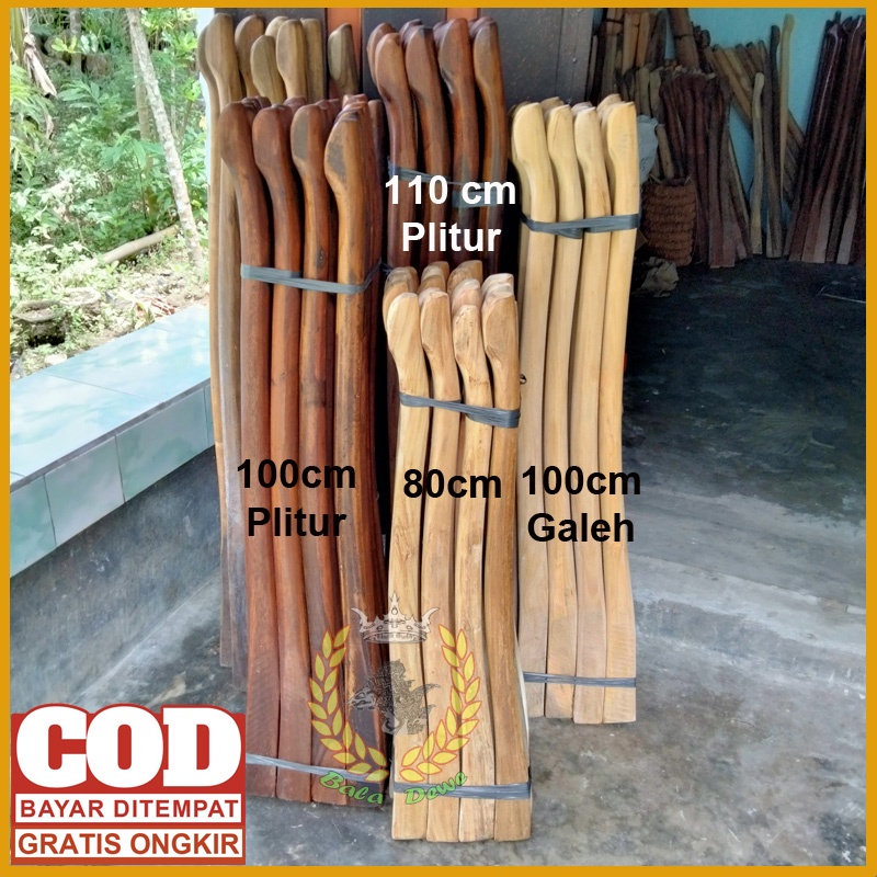 Jual Gagang Cangkul Pacul Doran Cangkul Bahan Kayu Johar Sono Plitur ...