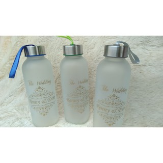 Jual Souvenir Botol Minum 420 ml Tumbler Botol Termos Kaca Dof Dove ...