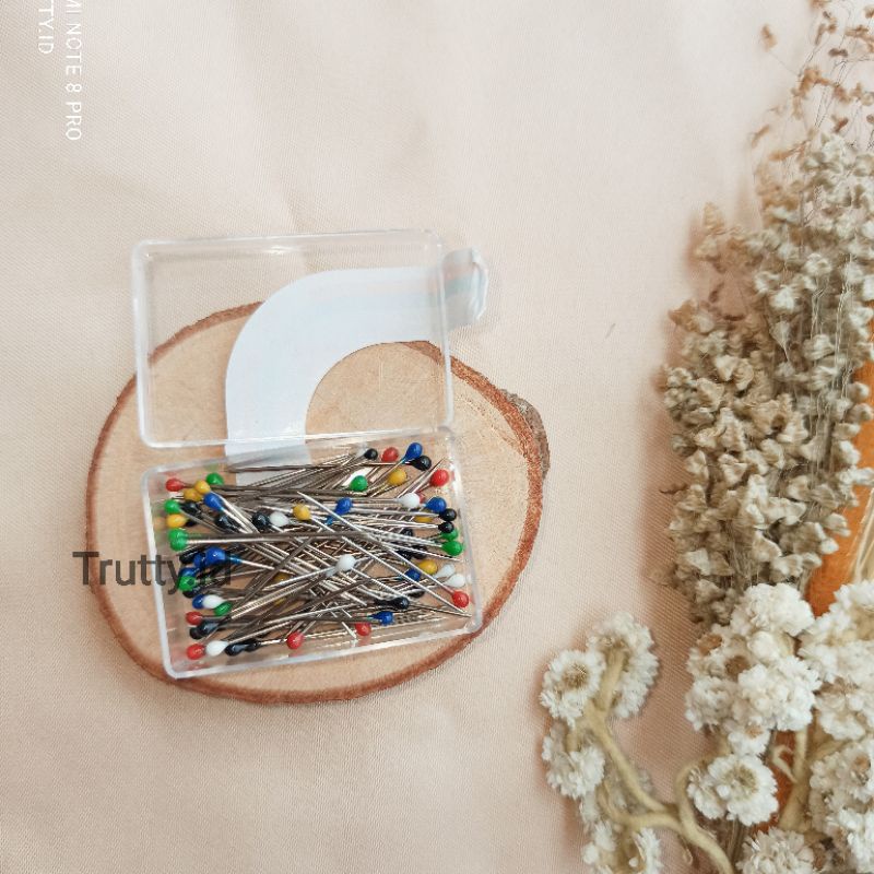 Jual jarum pentul mini stainless / jarum pentul anti karat / jarum ...