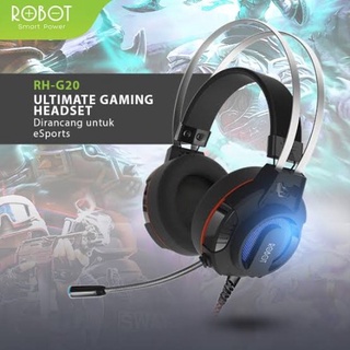 Jual HEADSET HEADPHONE ROBOT RH-G20 GAMING | Shopee Indonesia