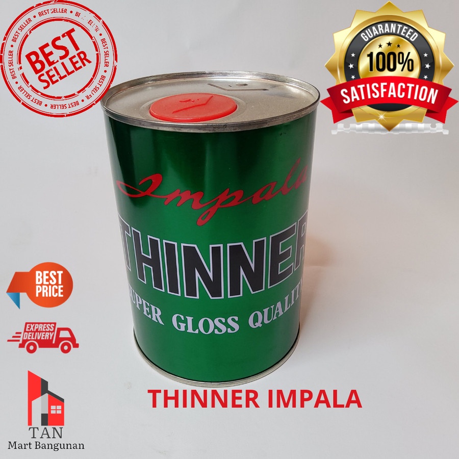 Jual Thinner IMPALA SAKURA Kaleng hijau murah 1 LITER Flingkut Thiner Tin | Shopee Indonesia