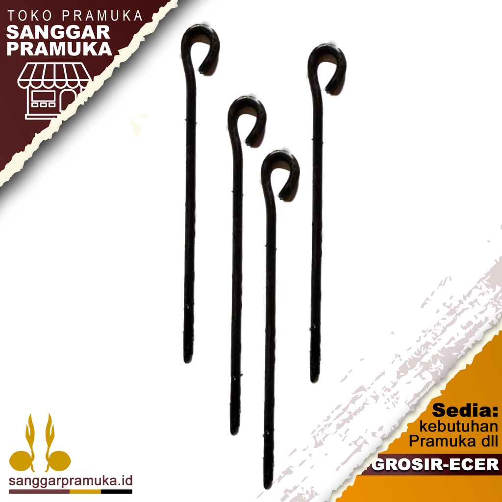 Jual Pasak Tenda / Patok Tenda Pramuka/Outdoor +-29 cm | Shopee Indonesia