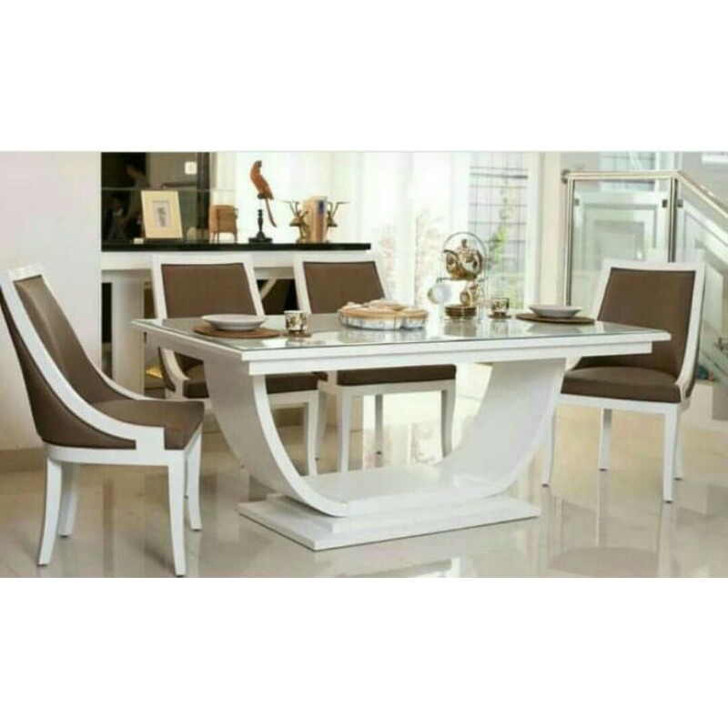 Jual meja makan luxury duco putih | Shopee Indonesia Jual meja makan luxury duco putih | Shopee Indonesia
