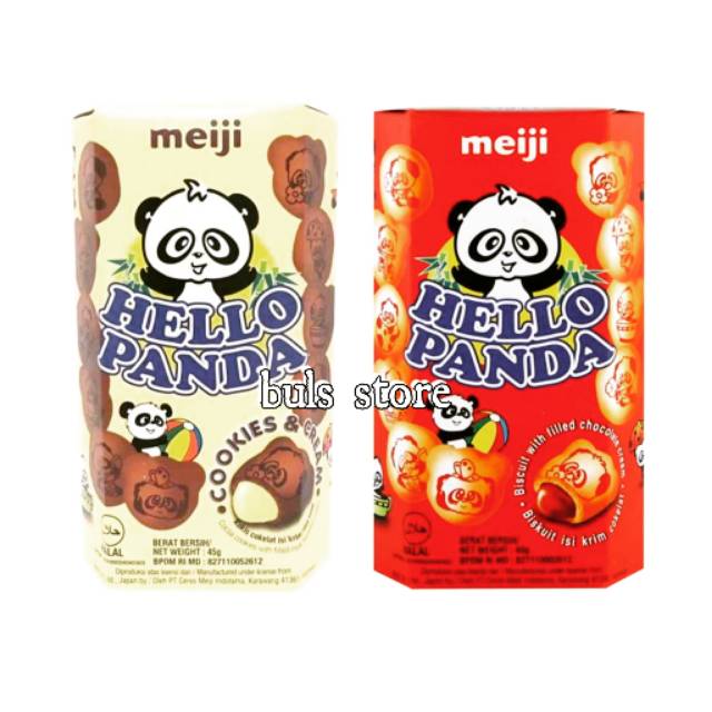 Meiji Hello Panda Chocolate Biskuit / Meiji Hello Panda Cookies & Cream ...