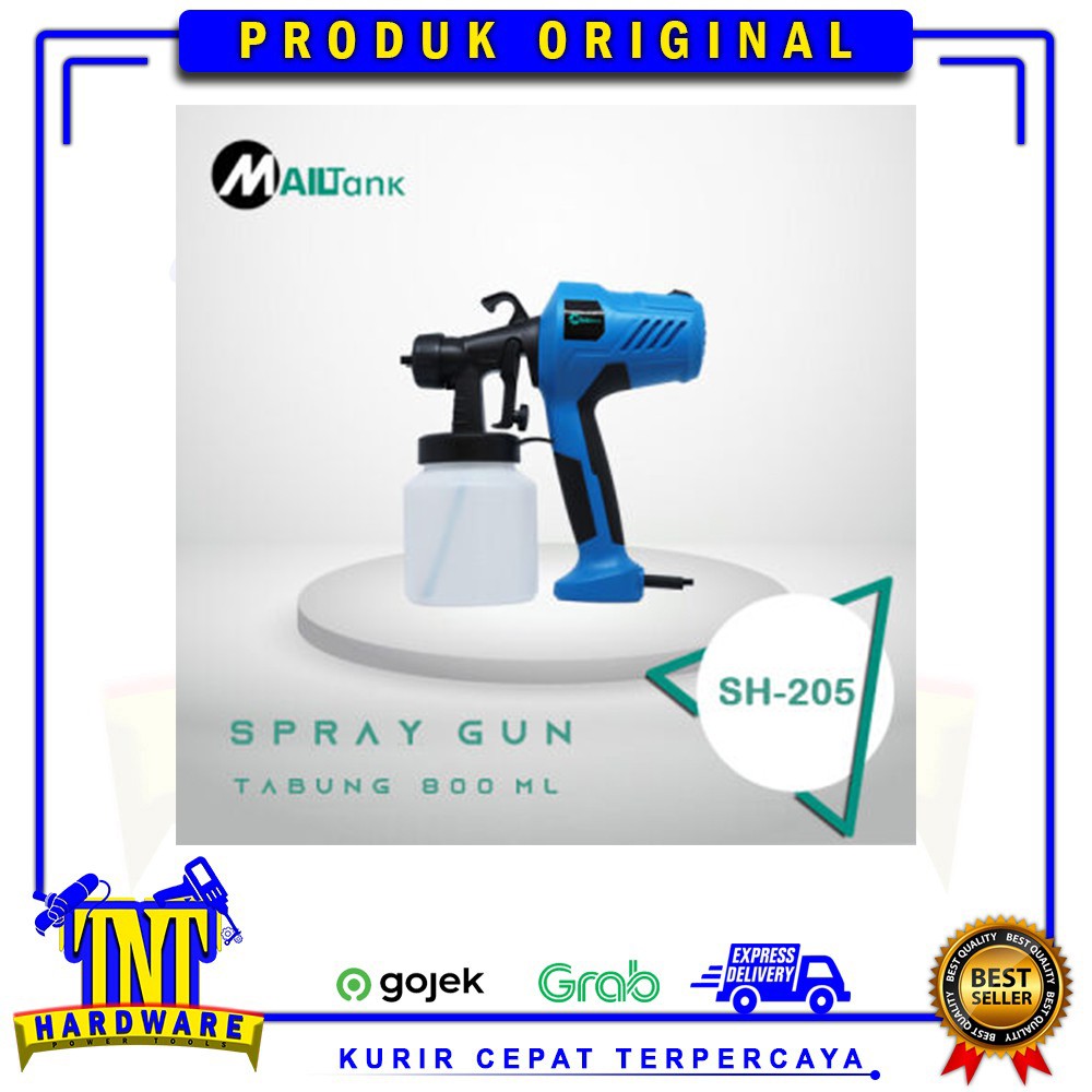 Jual MAILTANK SH-205 SPRAY GUN ELECTRIK 400 WATT - ALAT SEMPROT SPRAY ...